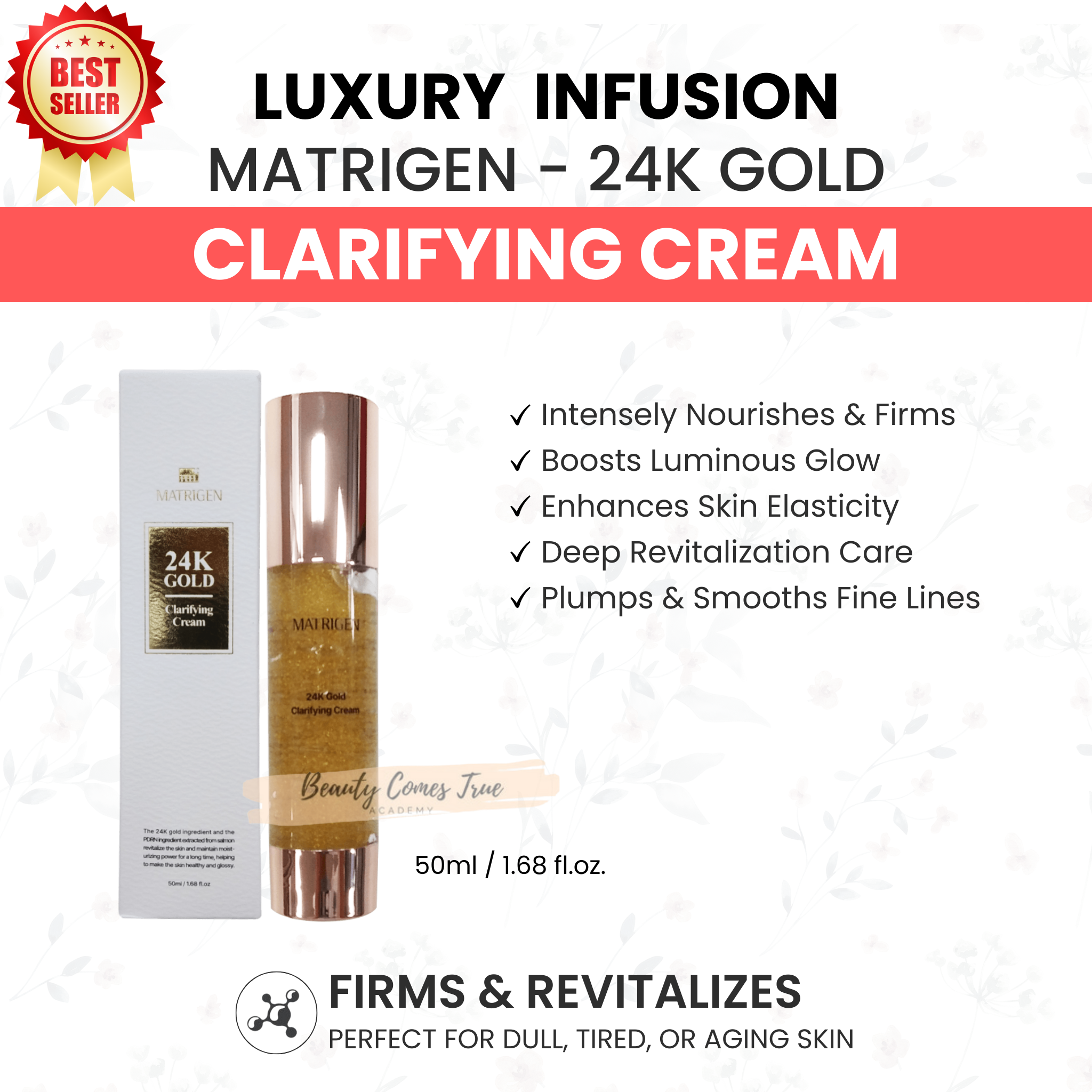 24K Gold Clarifying Cream (glass skin) – Beauty Comes True Academy