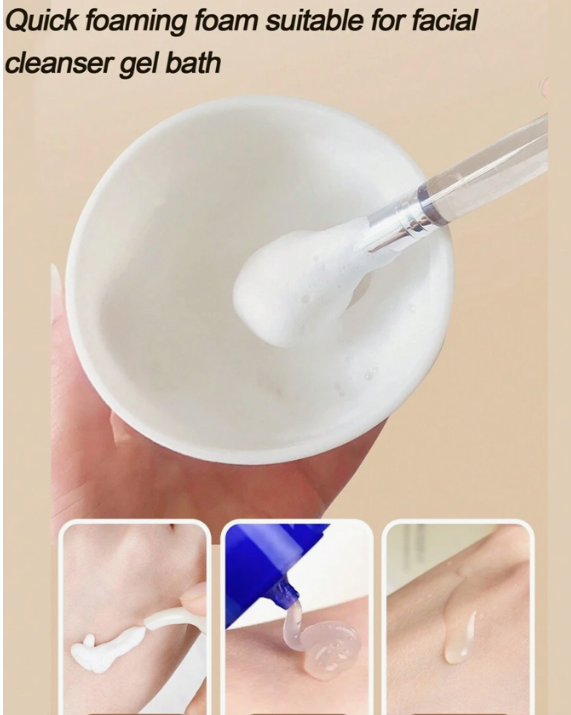 Short Foamy FLUFFY facial brush (NEW LIMITED) – Beauty Comes True Academy